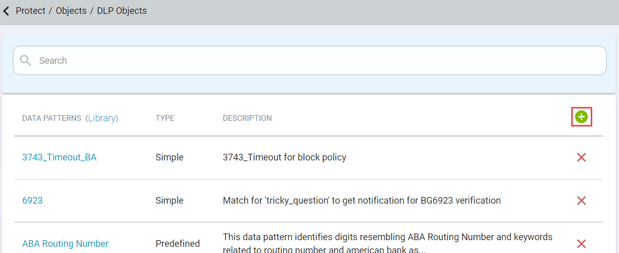 Creating file metadata data pattern